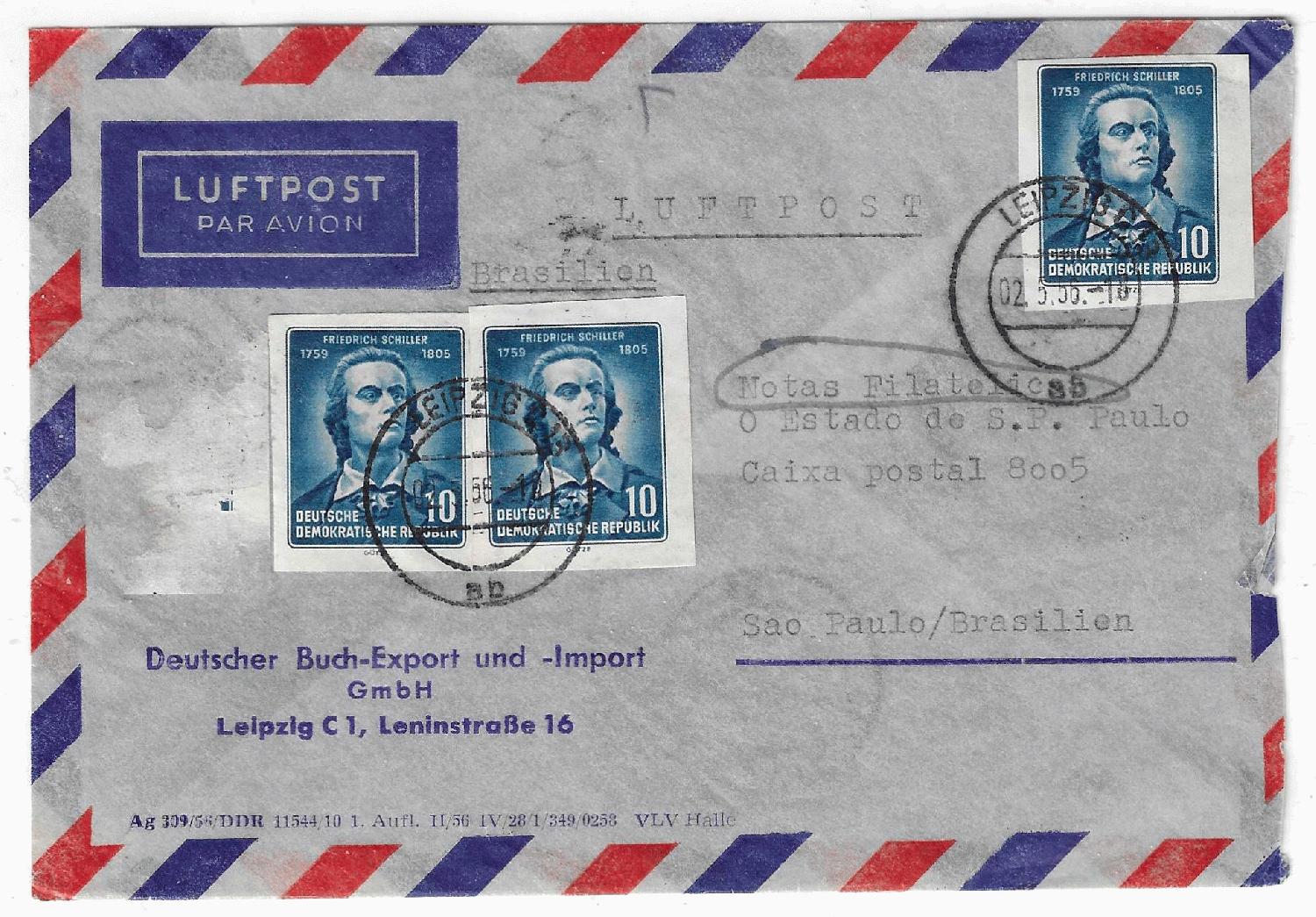 Philaseiten.de: DDR Blocks auf Belegen